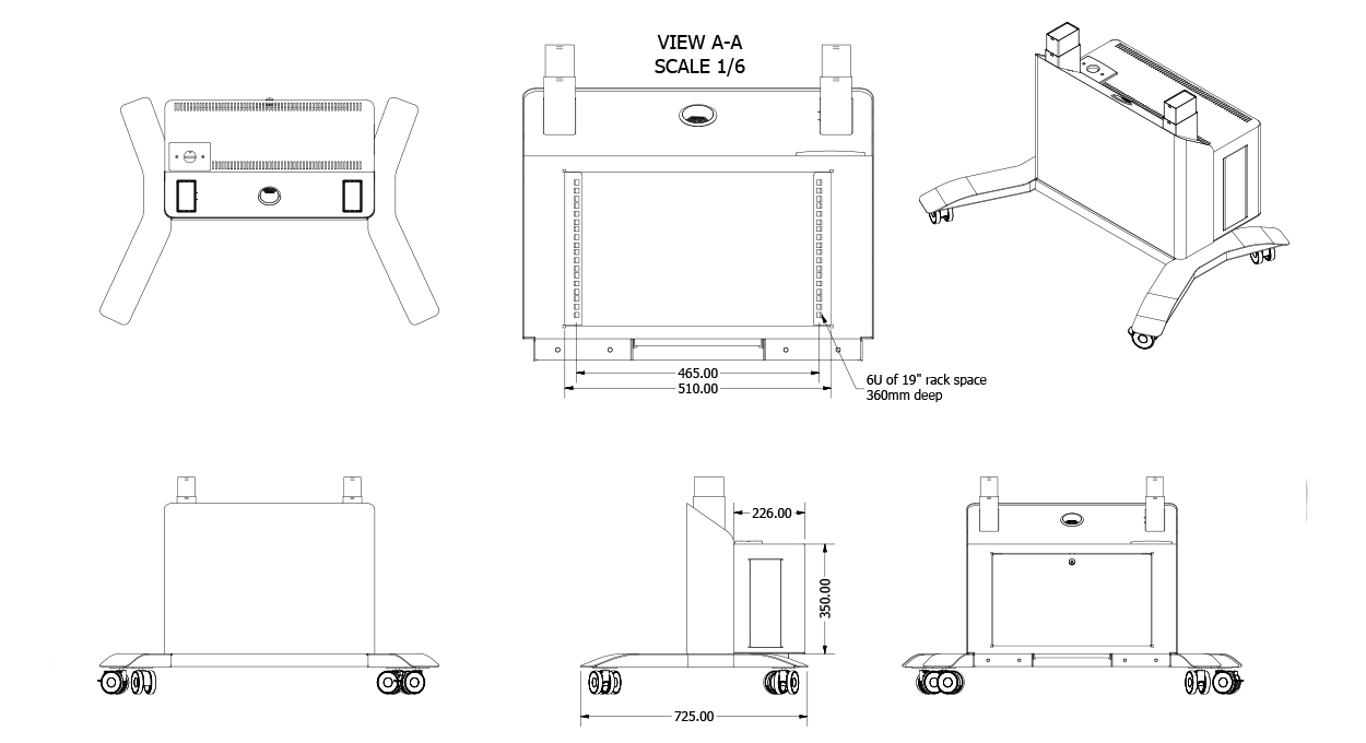 Height adjustable low cost screen stand - TeamMate Mobi